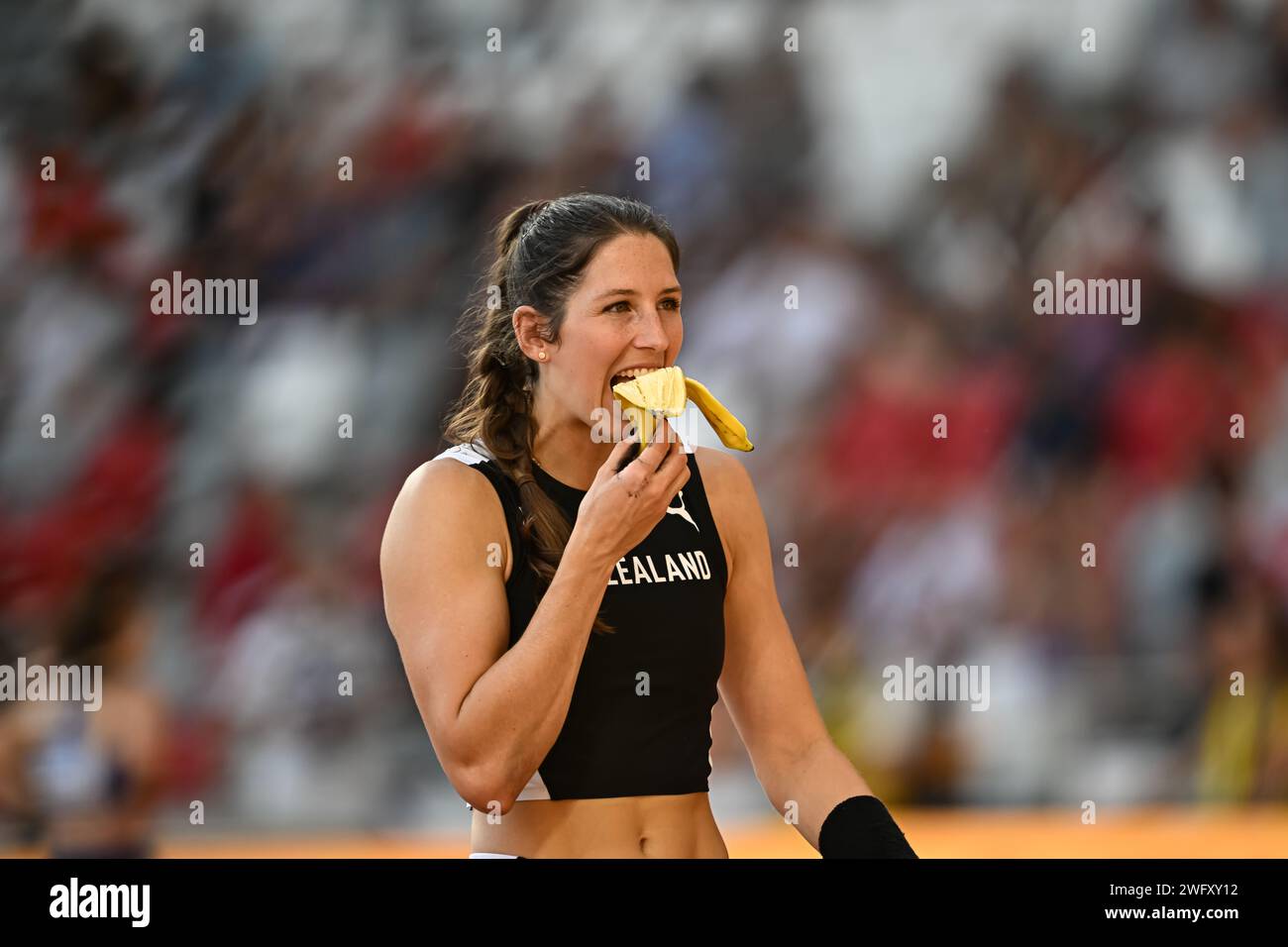 Eliza MCCARTNEY participating in the Pole Vault at the World Athletics ...