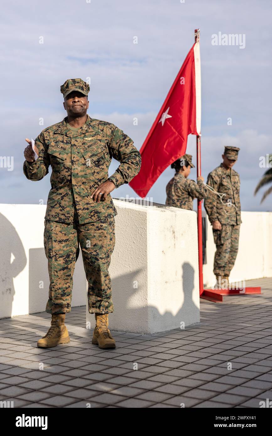 U.S. Marine Corps Col. Kelvin Gallman, the 1st Marine Aircraft Wing ...