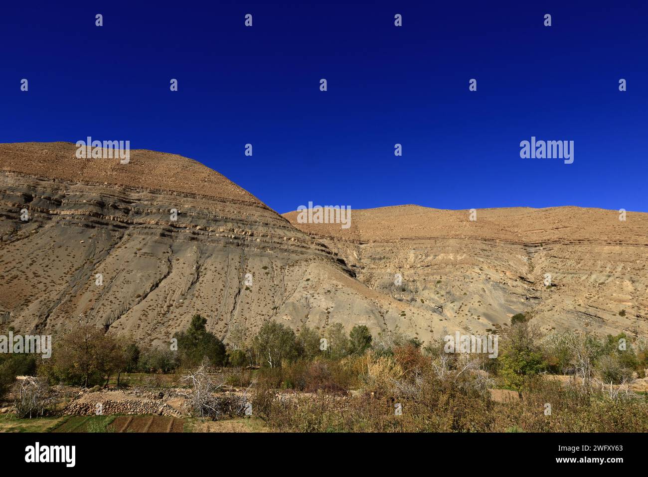 The High Atlas is a mountain range in central Morocco, North Africa ...