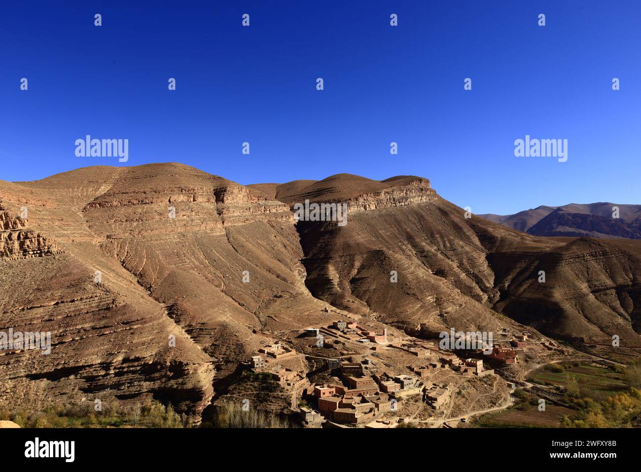 The High Atlas is a mountain range in central Morocco, North Africa ...