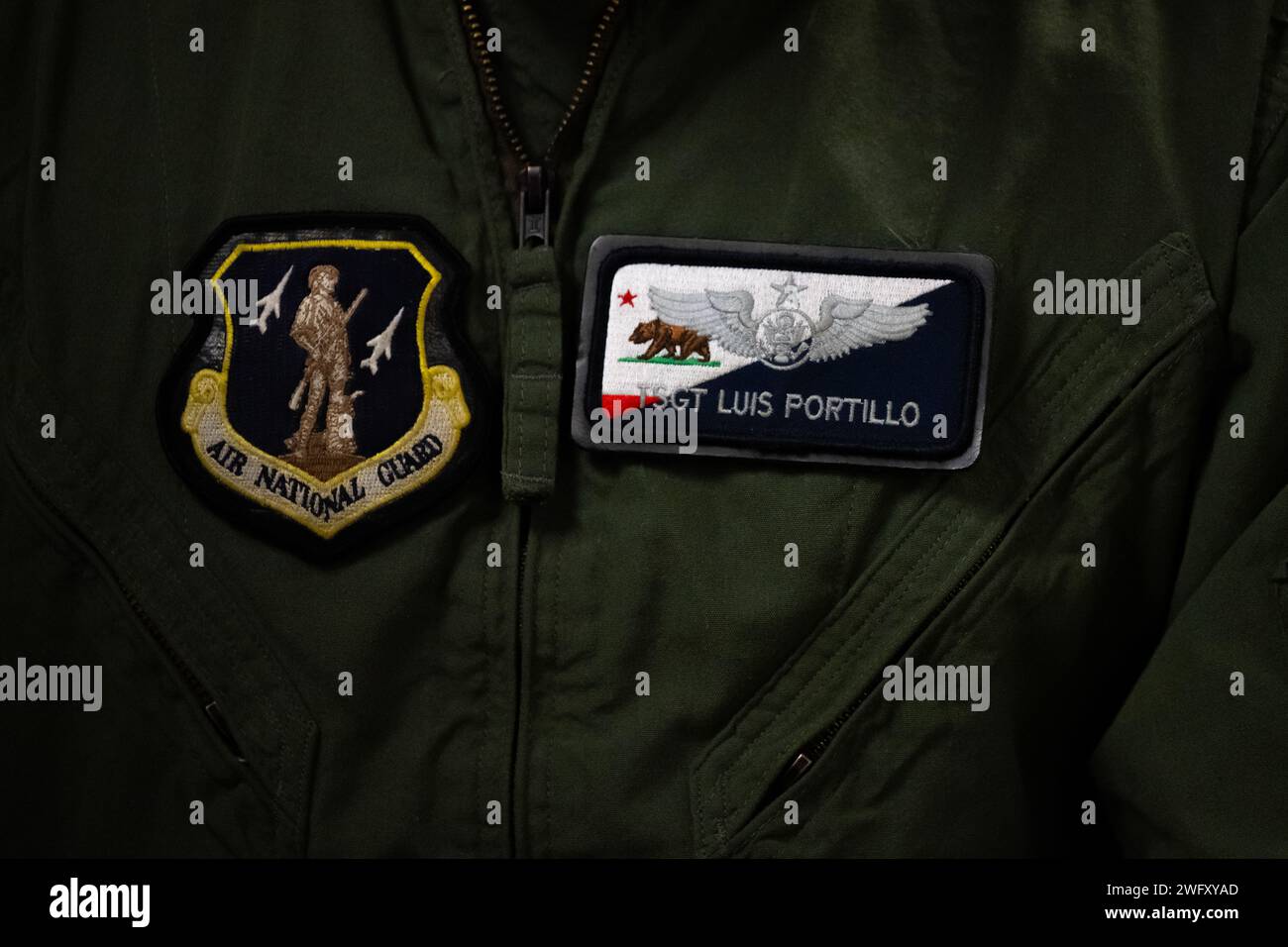 Military Patches worn by U.S. Air National Guard Tech Sgt. Luis ...