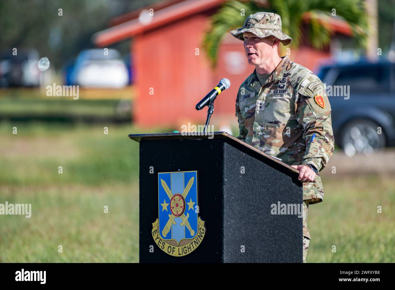 U.S. Army Maj. Gen. Marcus Evans, commanding general of the 25th ...