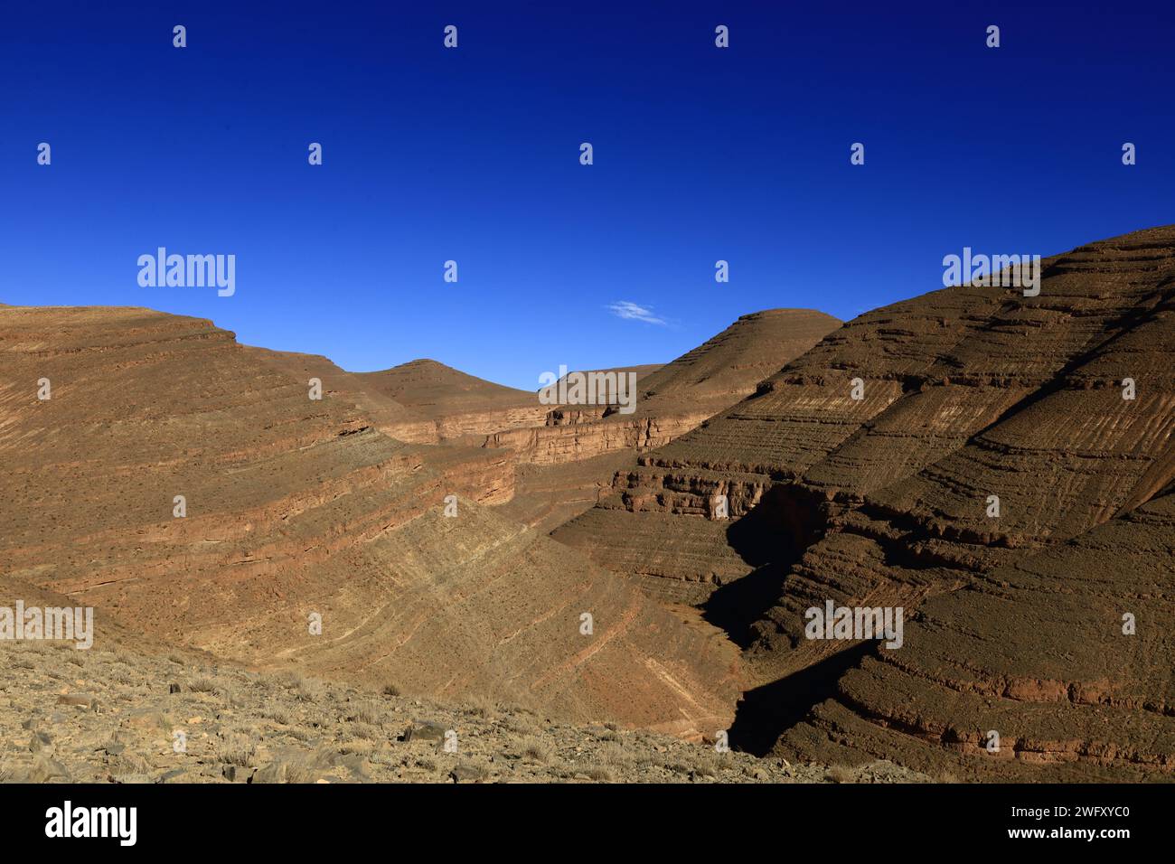 The High Atlas is a mountain range in central Morocco, North Africa ...