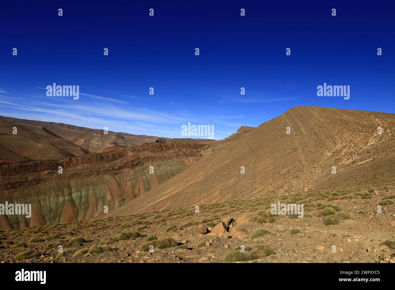 The High Atlas is a mountain range in central Morocco, North Africa ...