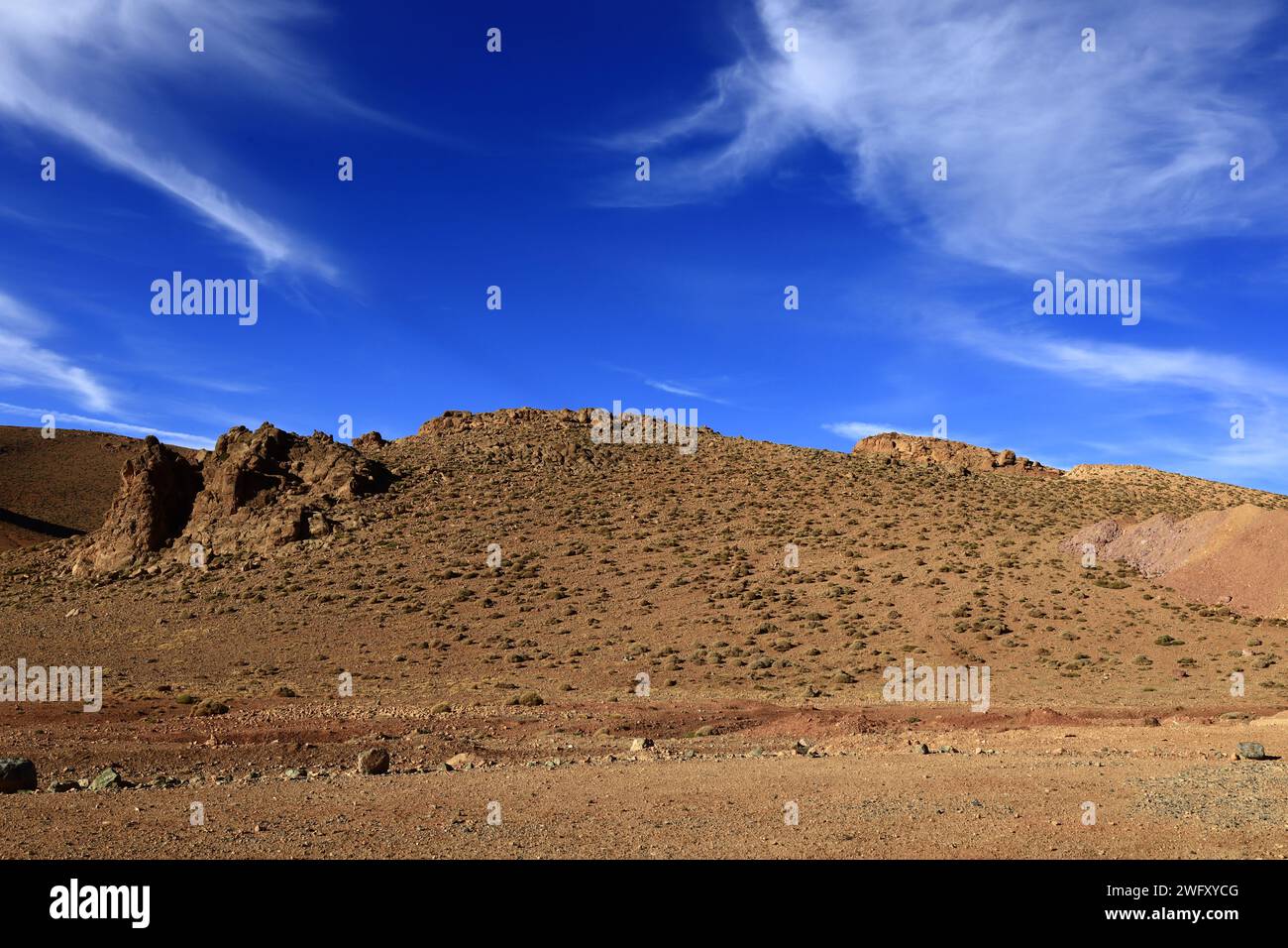 The High Atlas is a mountain range in central Morocco, North Africa ...