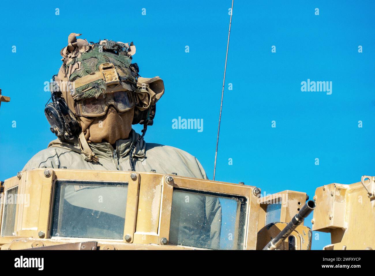 U.S. Army Trooper assigned to 1st Battalion, 12th Cavalry Regiment, 3rd ...