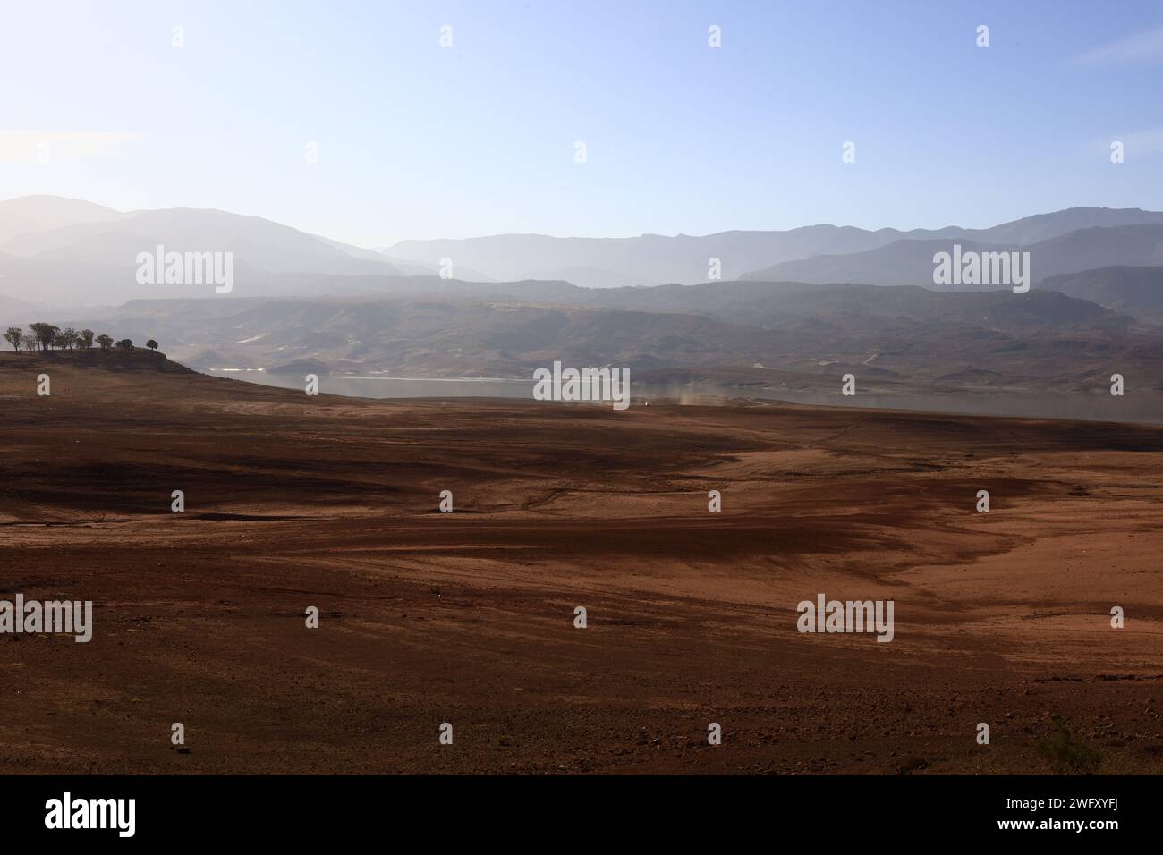 View on a mountain in the Middle Atlas is a mountain range in Morocco ...