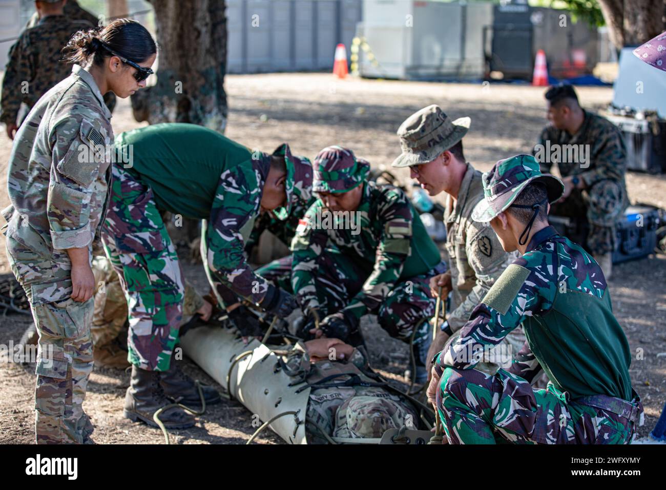 Indonesian army soldier members hi-res stock photography and images - Alamy