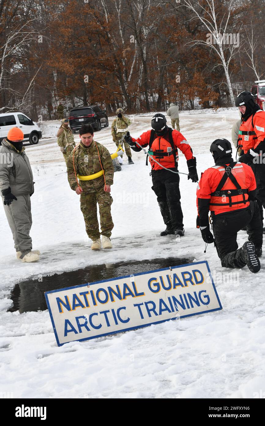 An Air National Guard Security Forces specialist assigned to the 103rd ...