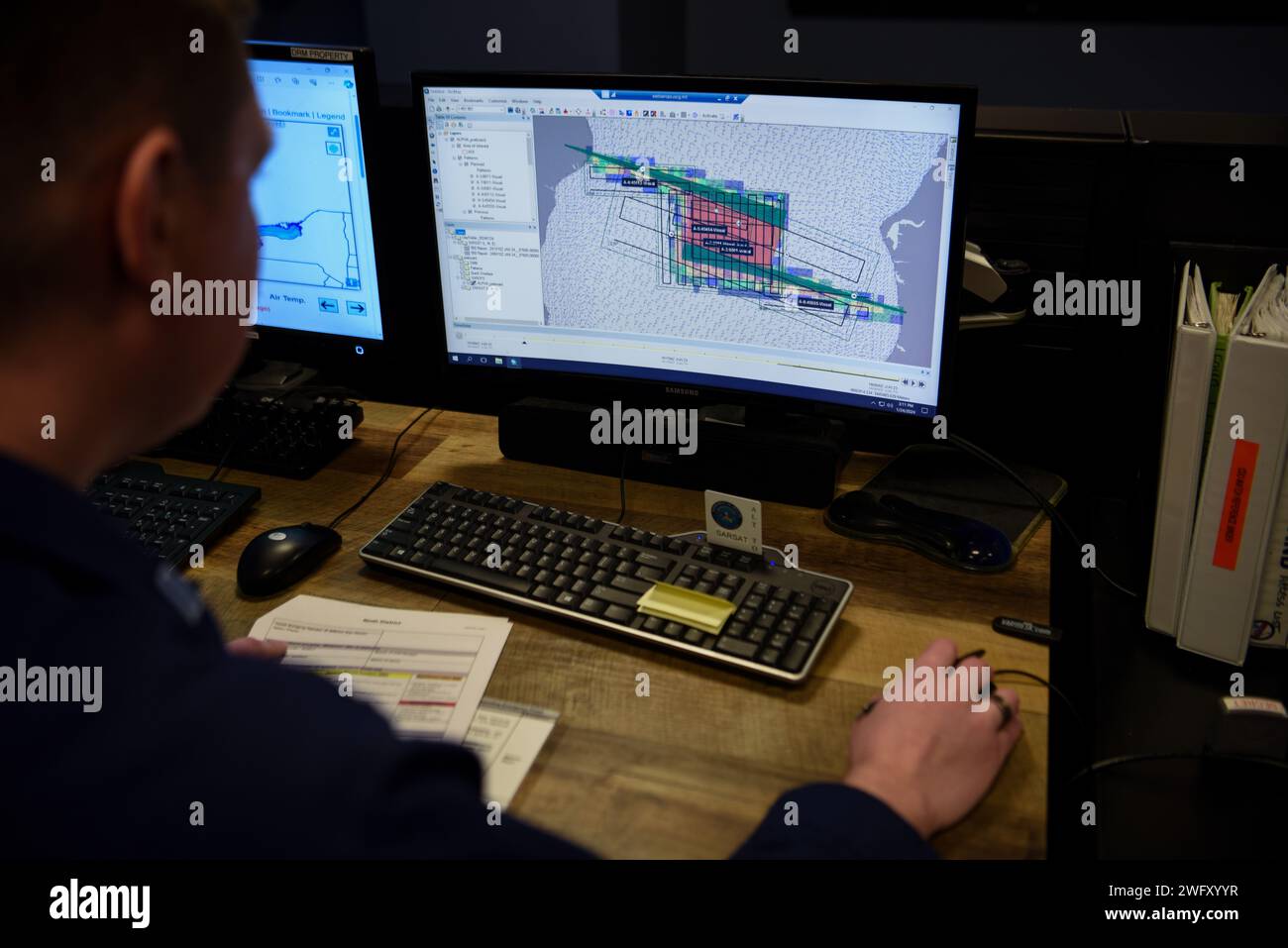 U.S. Coast Guard Lt. j.g. Phillip Gurtler, a public affairs officer at ...