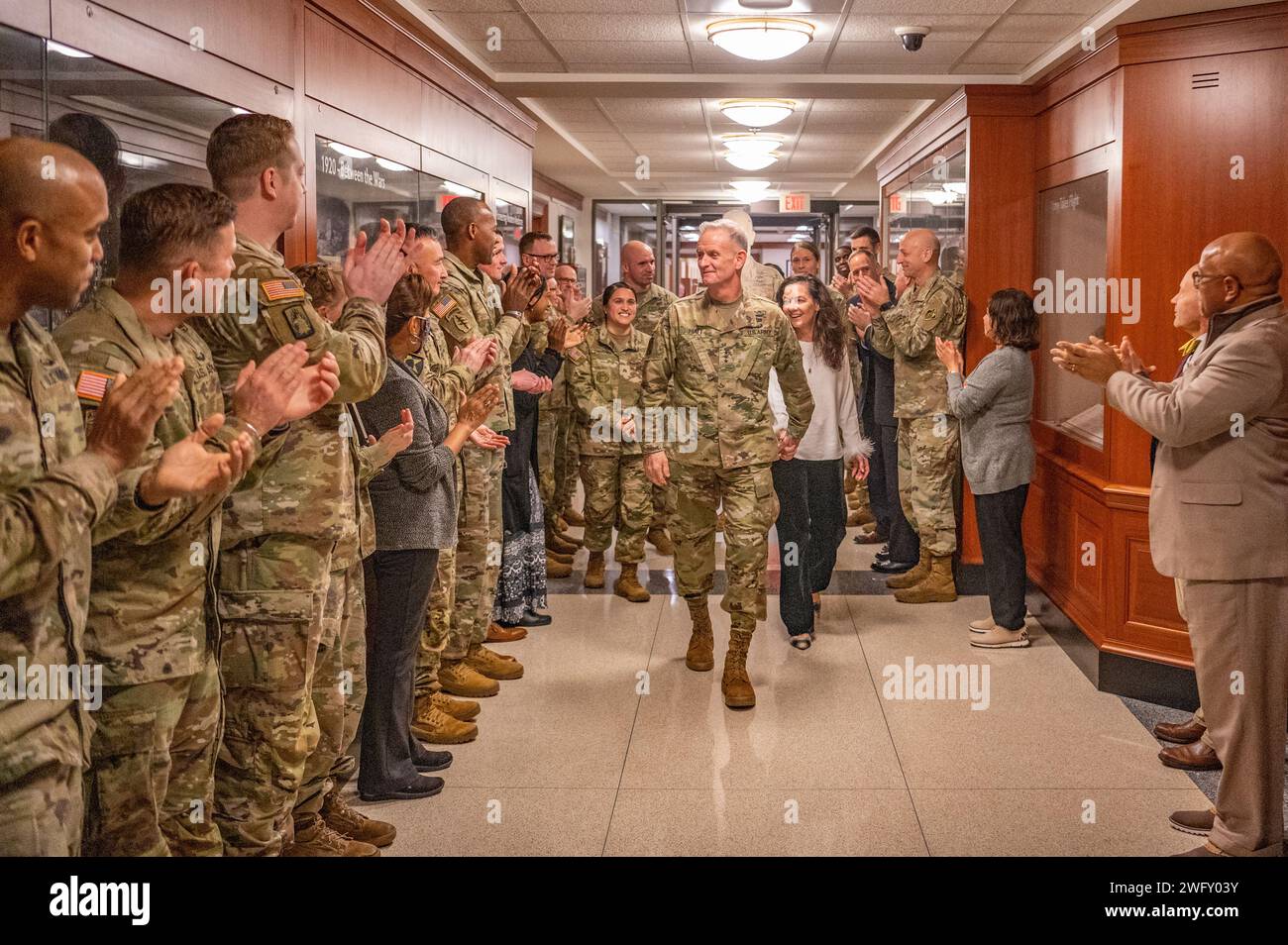 57th Director of the Army Staff Lt. Gen. Walter E. Piatt departs the ...