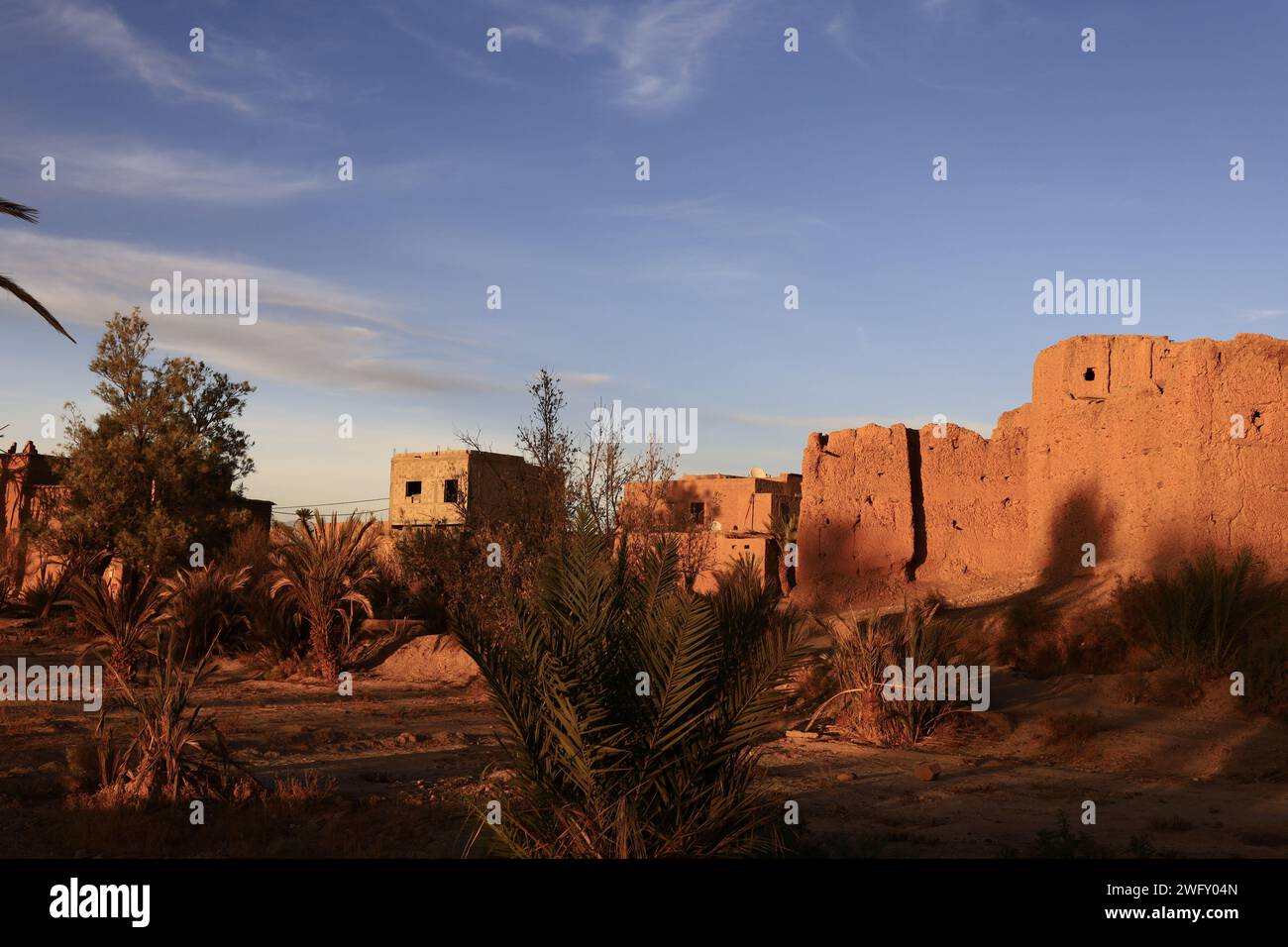 Viewpoint in the oasis of Skoura, in Morocco Stock Photo - Alamy