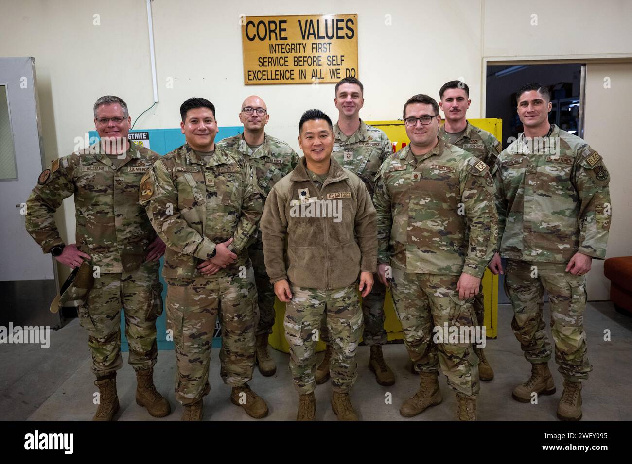 The 35th Civil Engineering Squadron electronic systems team members ...