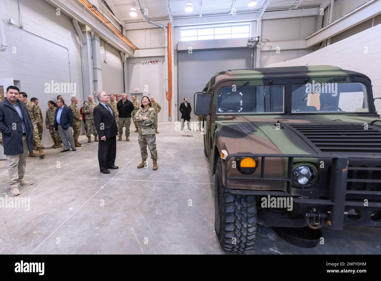 Attendees Tour The National Guard Readiness Center After The Ribbon