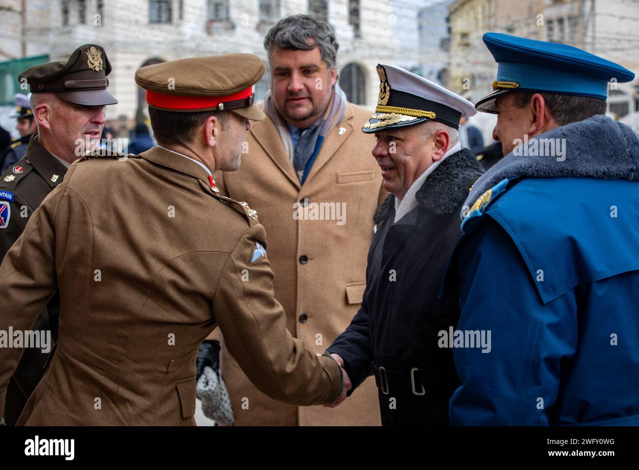 Brig. David Pack (left), British liaison and deputy commanding general ...
