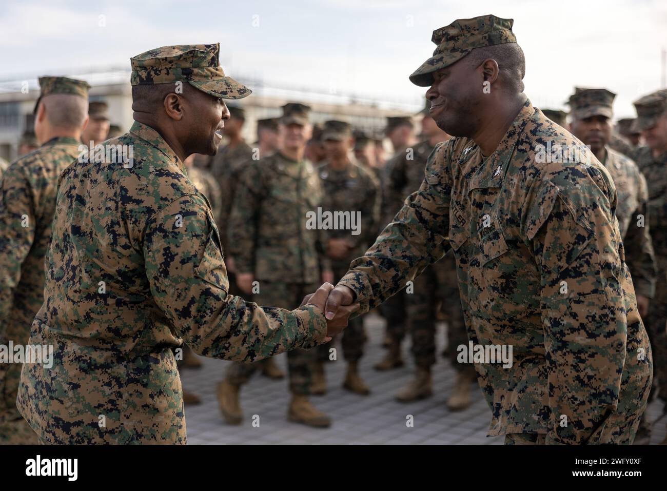 U.S. Marine Corps Col. Kelvin Gallman, the 1st Marine Aircraft Wing ...