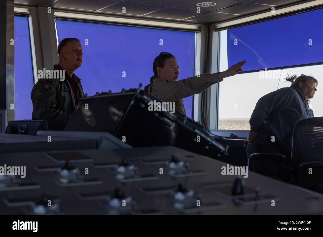 Lauren Allmon, conservation officer, and Bill Sellars, range director ...