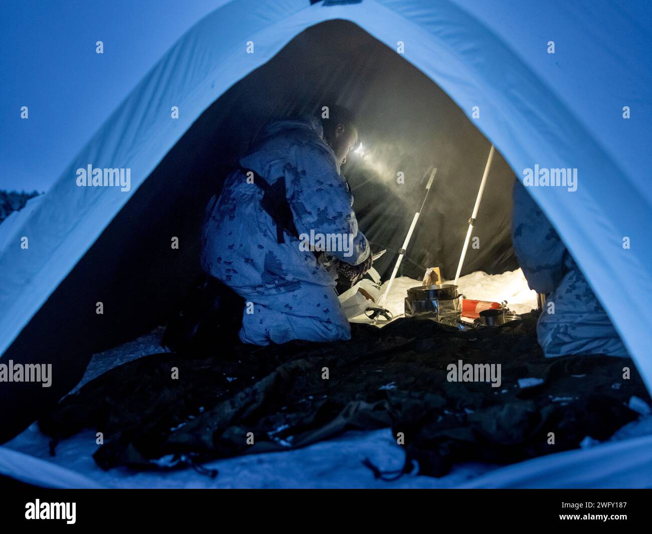 U.S. Marine Corps Lance Cpl. Richard Johnson, an intelligence ...