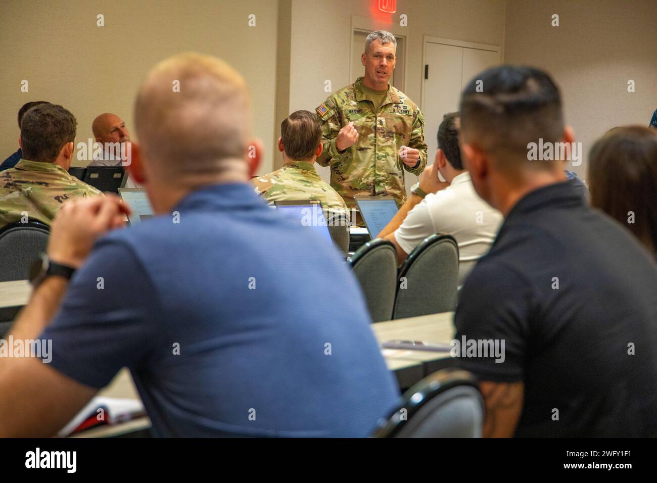 U.S. Army Command Sgt. Maj. Robert Haynie, the 25th Infantry Division ...