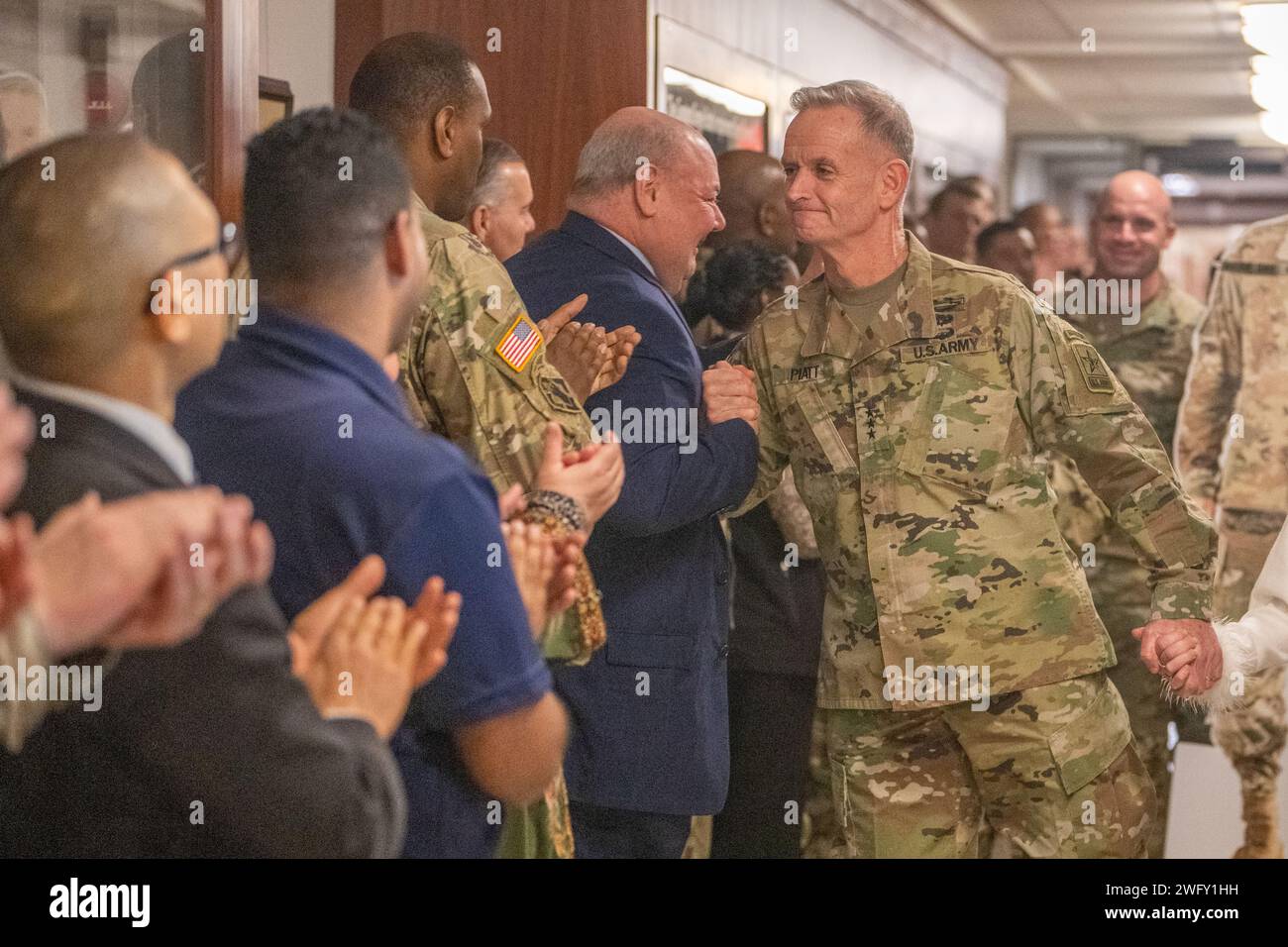 57th Director of the Army Staff Lt. Gen. Walter E. Piatt departs the ...