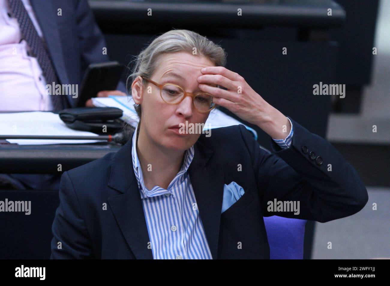 Berlin, Deutschland, 01.02.2024: Deutscher Bundestag: Haushaltswoche ...
