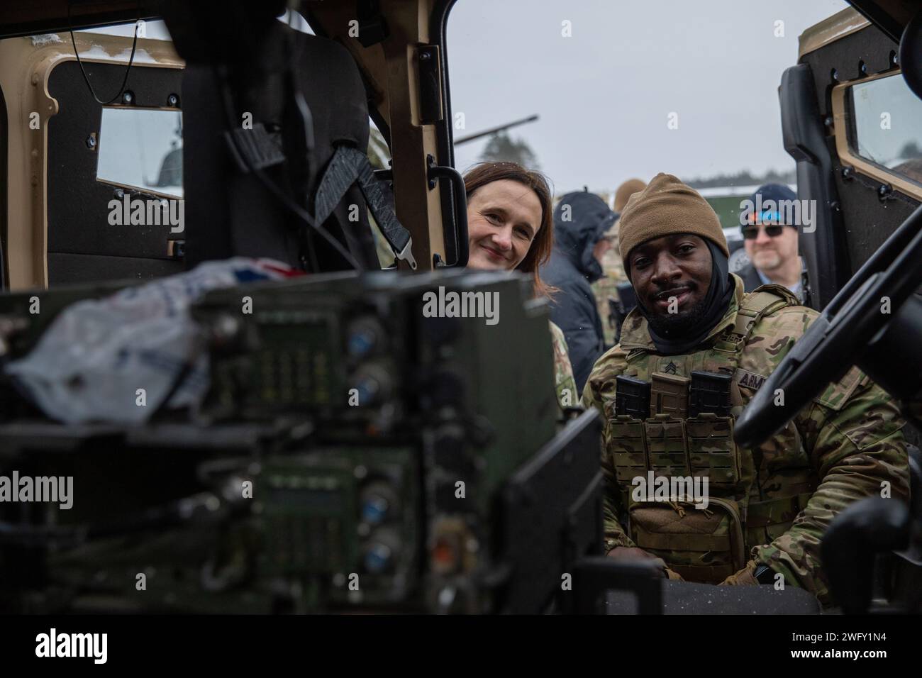 U.S. Army Staff Sgt. Jaylin Gavin, a section leader with 3rd Battalion ...