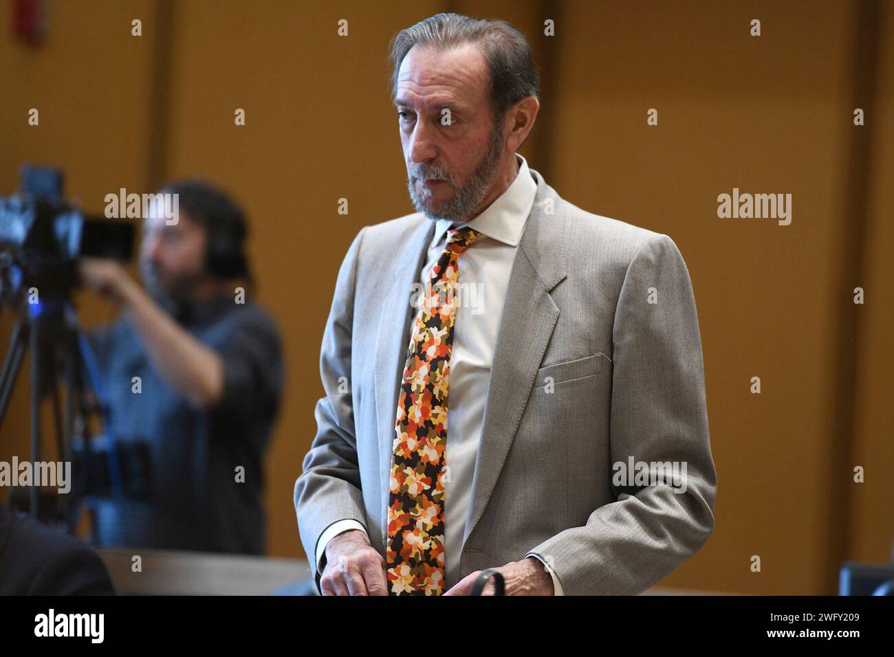 Michelle Troconis' defense attorney Jon Schoenhorn speaks on day 15 of ...