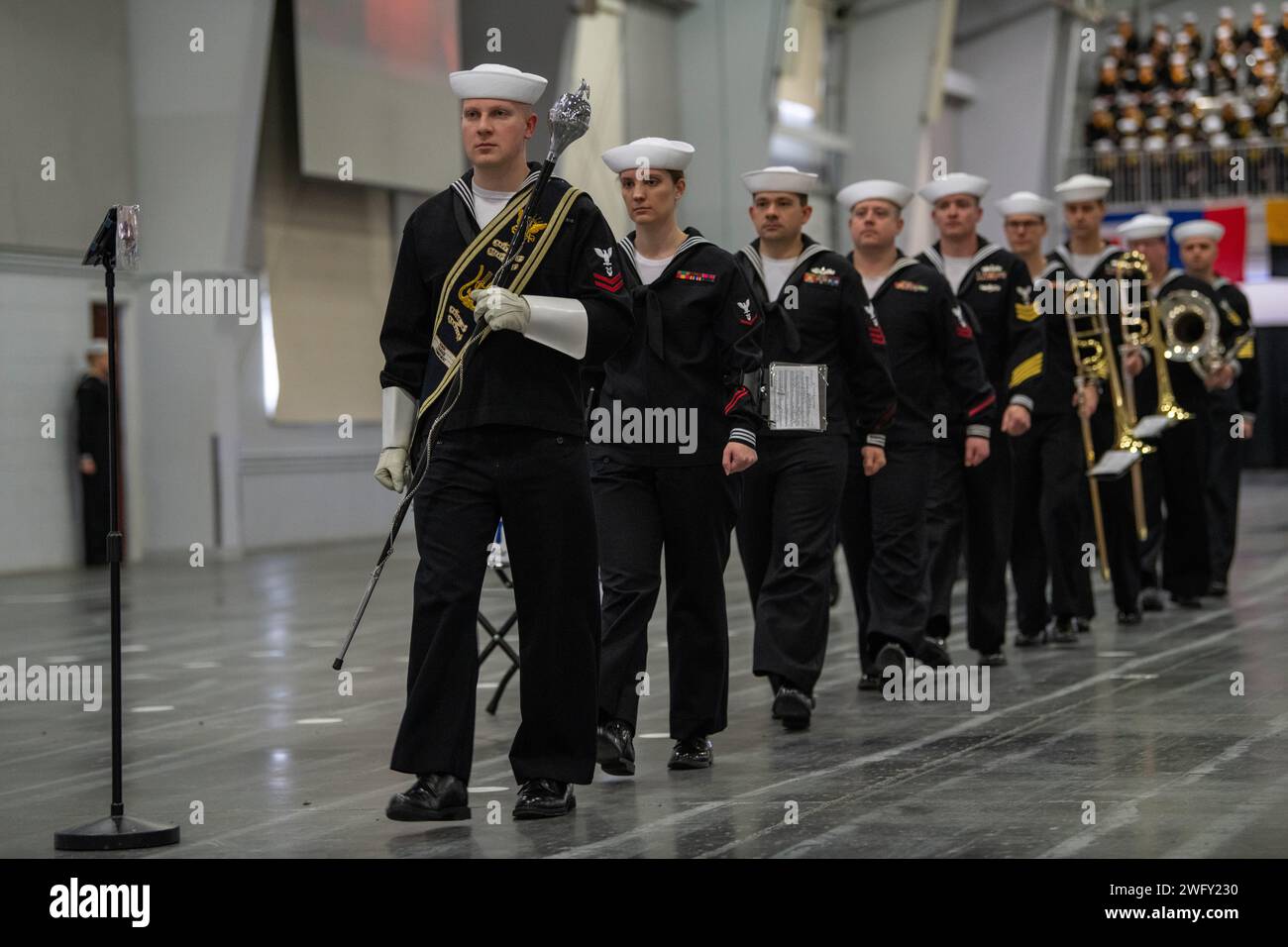 Navy Band Great Lakes performs at Recruit Training Command's Pass-In ...