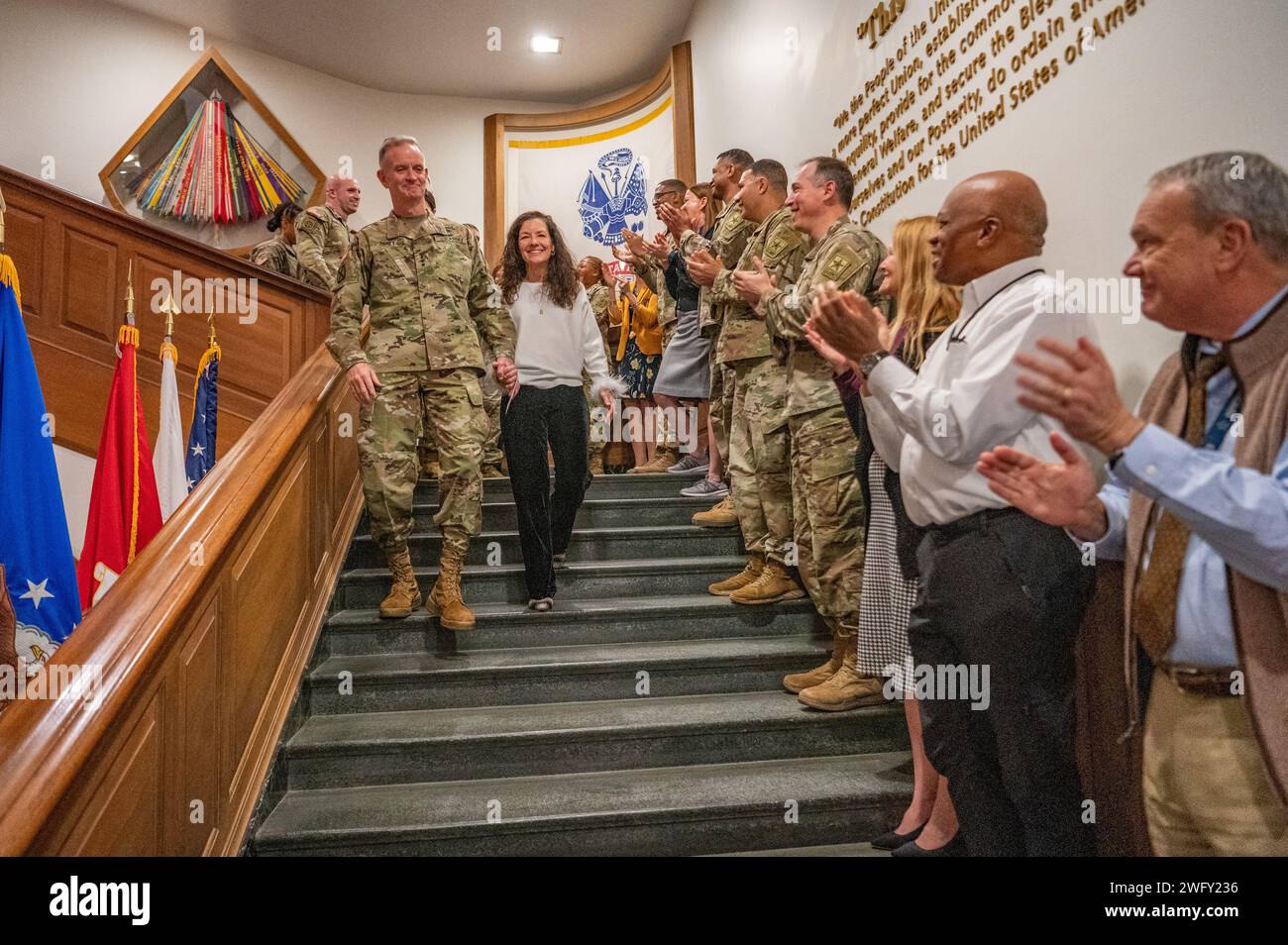 57th Director of the Army Staff Lt. Gen. Walter E. Piatt departs the ...