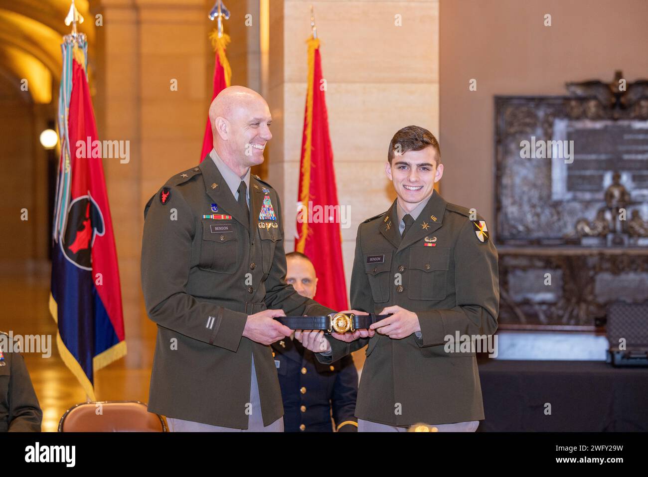 Army Brig. Gen. Jason Benson, the Assistant Division Commander ...