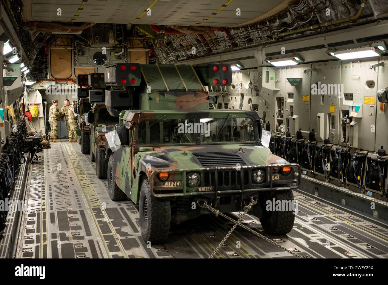 U.S. Air Force and U.S. Army members secured three Avenger Air Defense ...