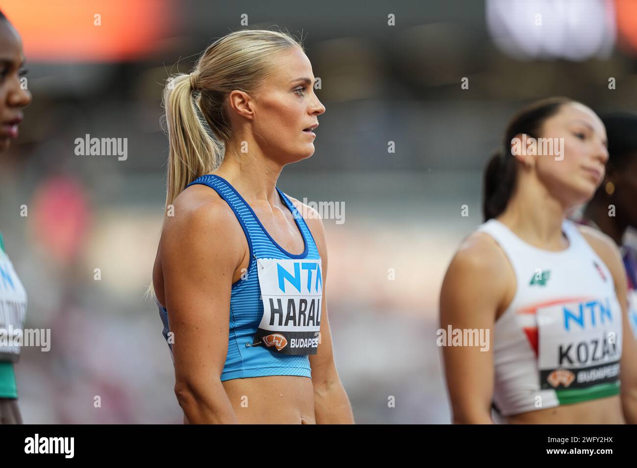 Lotta HARALA participating in the 100 meters hurdles at the World ...