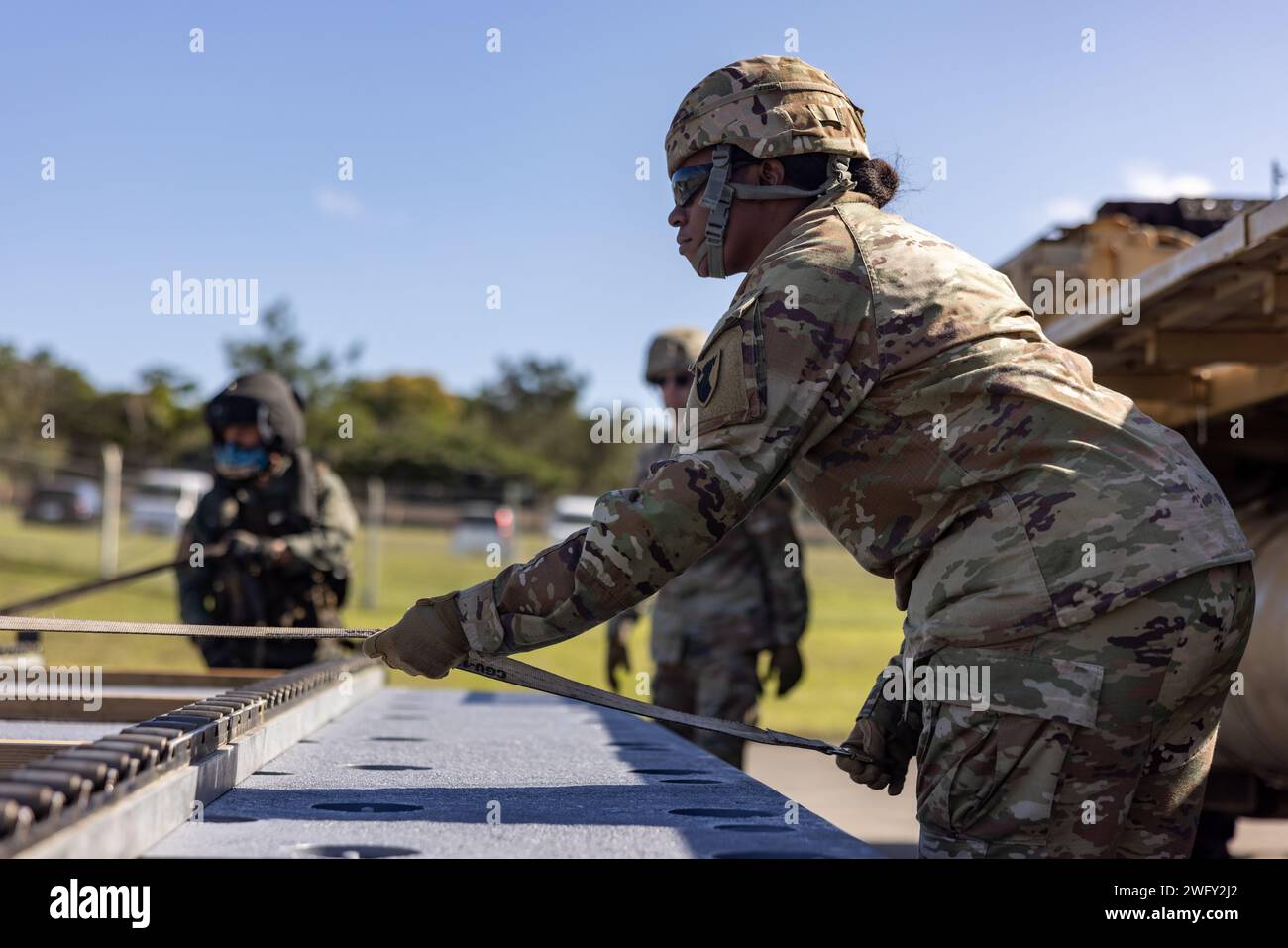 A U.S. Army Soldier with 1-1 Air Defense Artillery Brigade (ADA ...