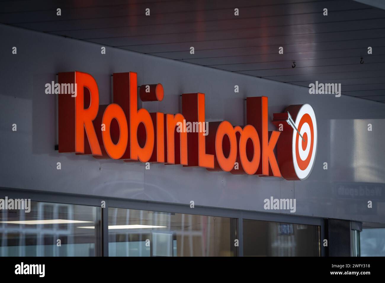 Picture of a sign with the logo of Robin Look in Dortmund, Germany ...