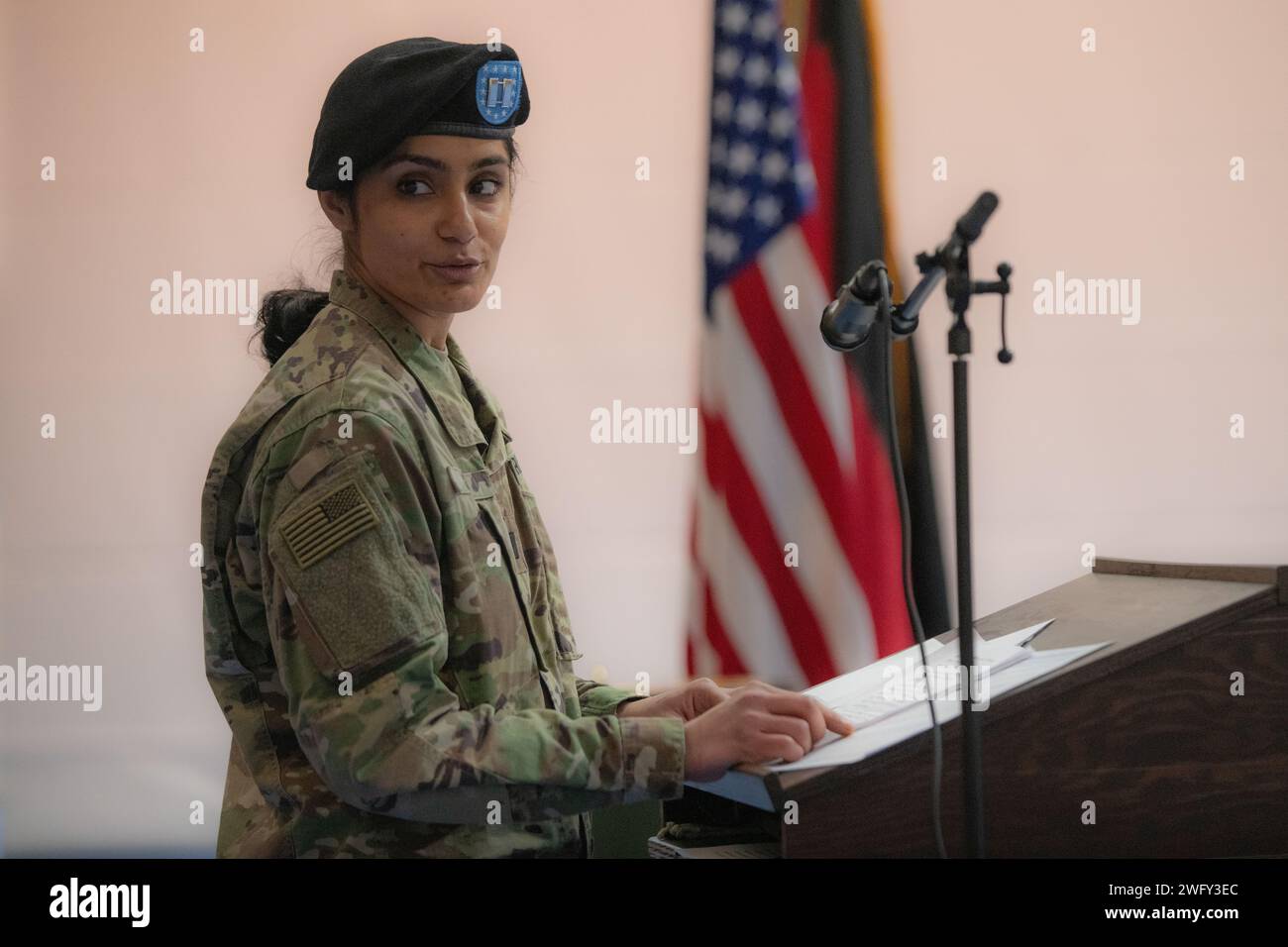 U.S. Army Cpt. Kamal Gill assigned to 1st battalion, 77th Field ...