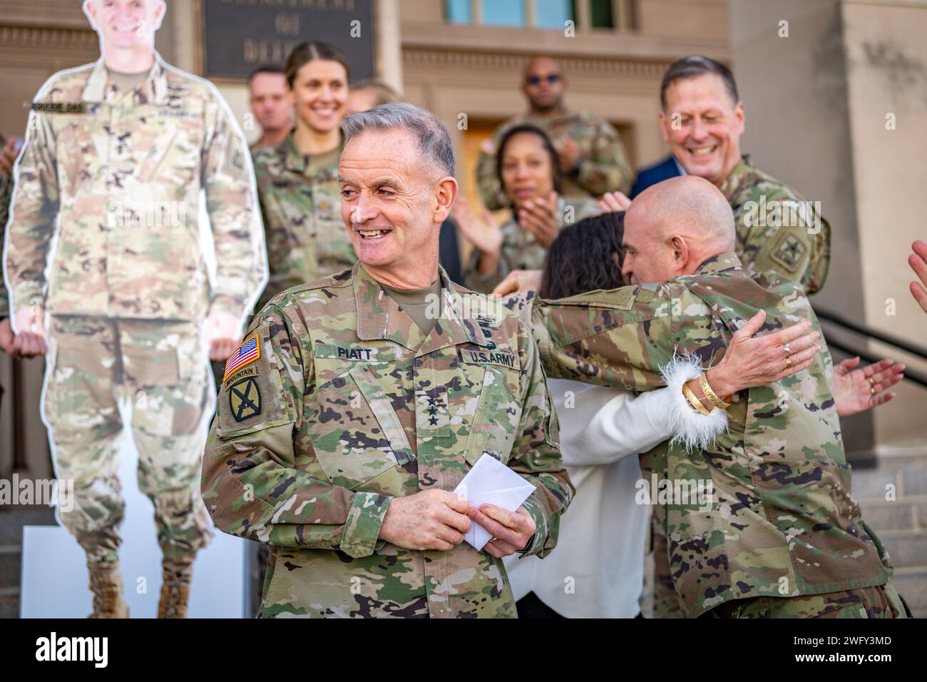 57th Director of the Army Staff Lt. Gen. Walter E. Piatt departs the ...