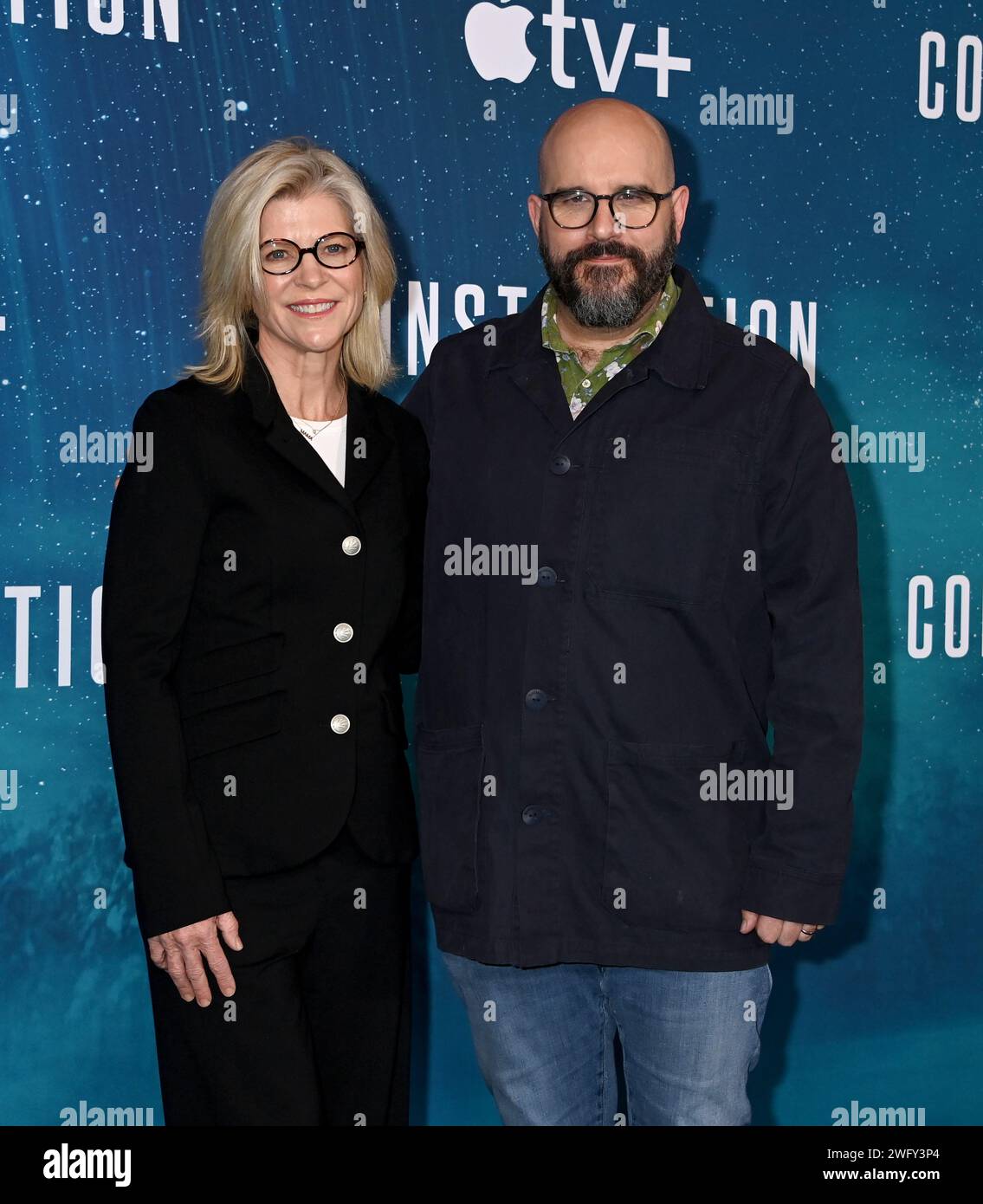 Los Angeles, USA. 01st Feb, 2024. Michelle MacLaren and Peter Harness ...