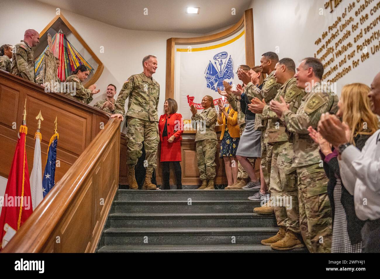 57th Director of the Army Staff Lt. Gen. Walter E. Piatt departs the ...