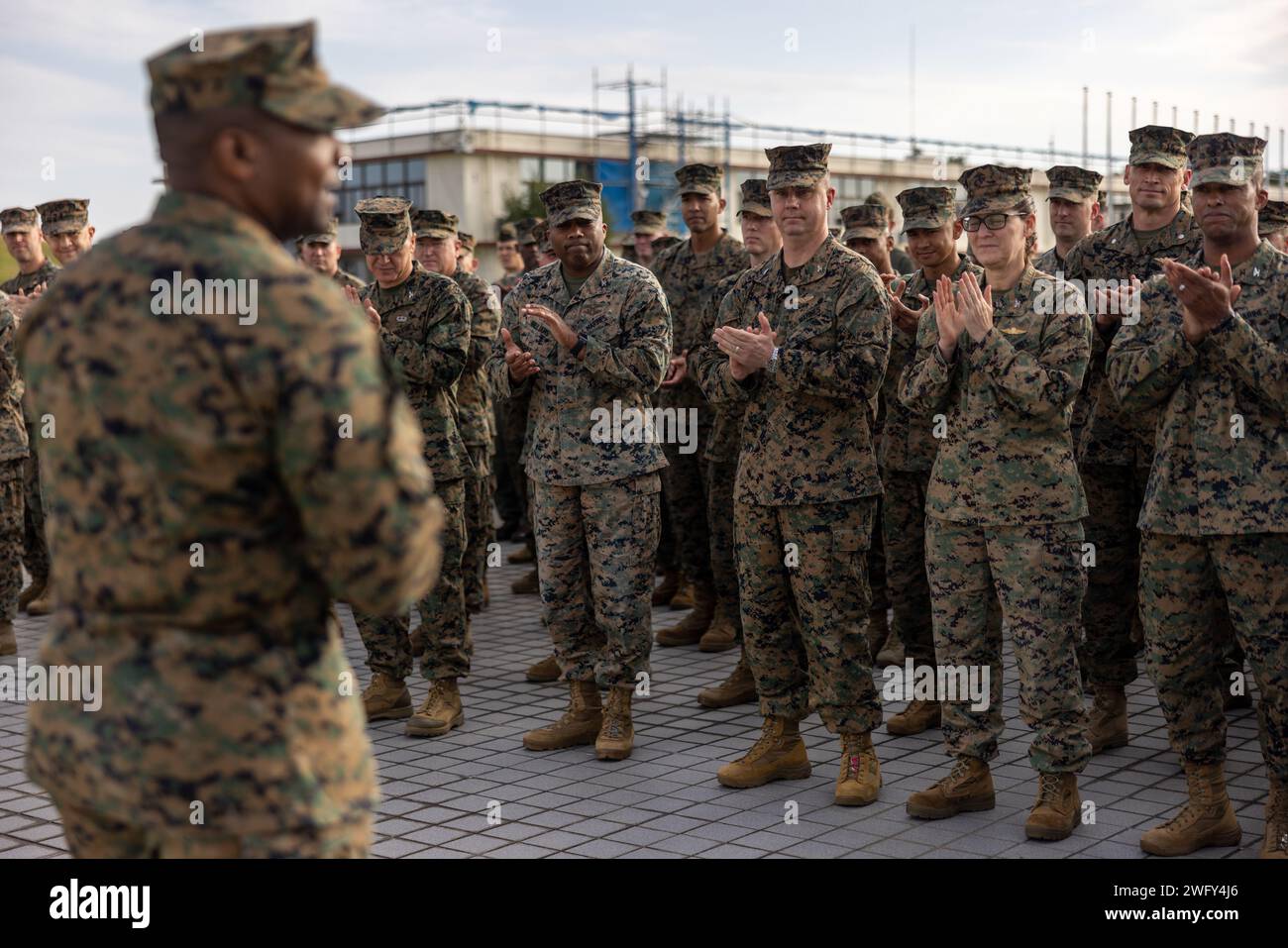 U.S. Marine Corps Col. Kelvin Gallman, the 1st Marine Aircraft Wing ...