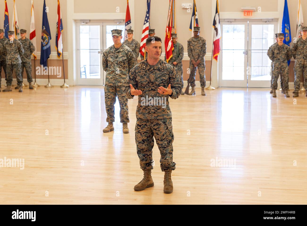 U.S Marine Corps Lt. Col. Mark Paige, the incoming commander of 3rd ...