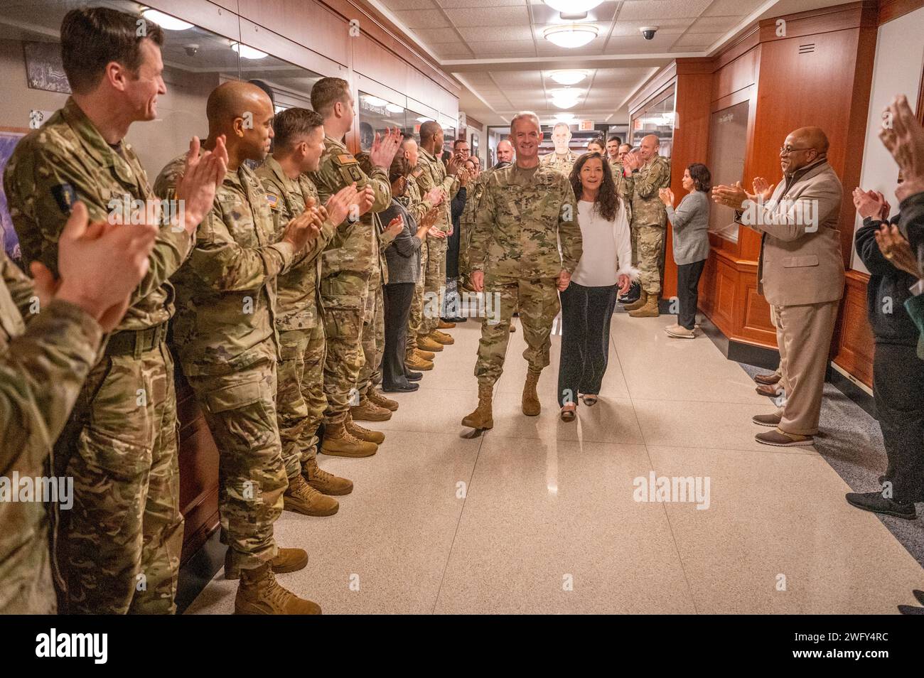 57th Director of the Army Staff Lt. Gen. Walter E. Piatt departs the ...