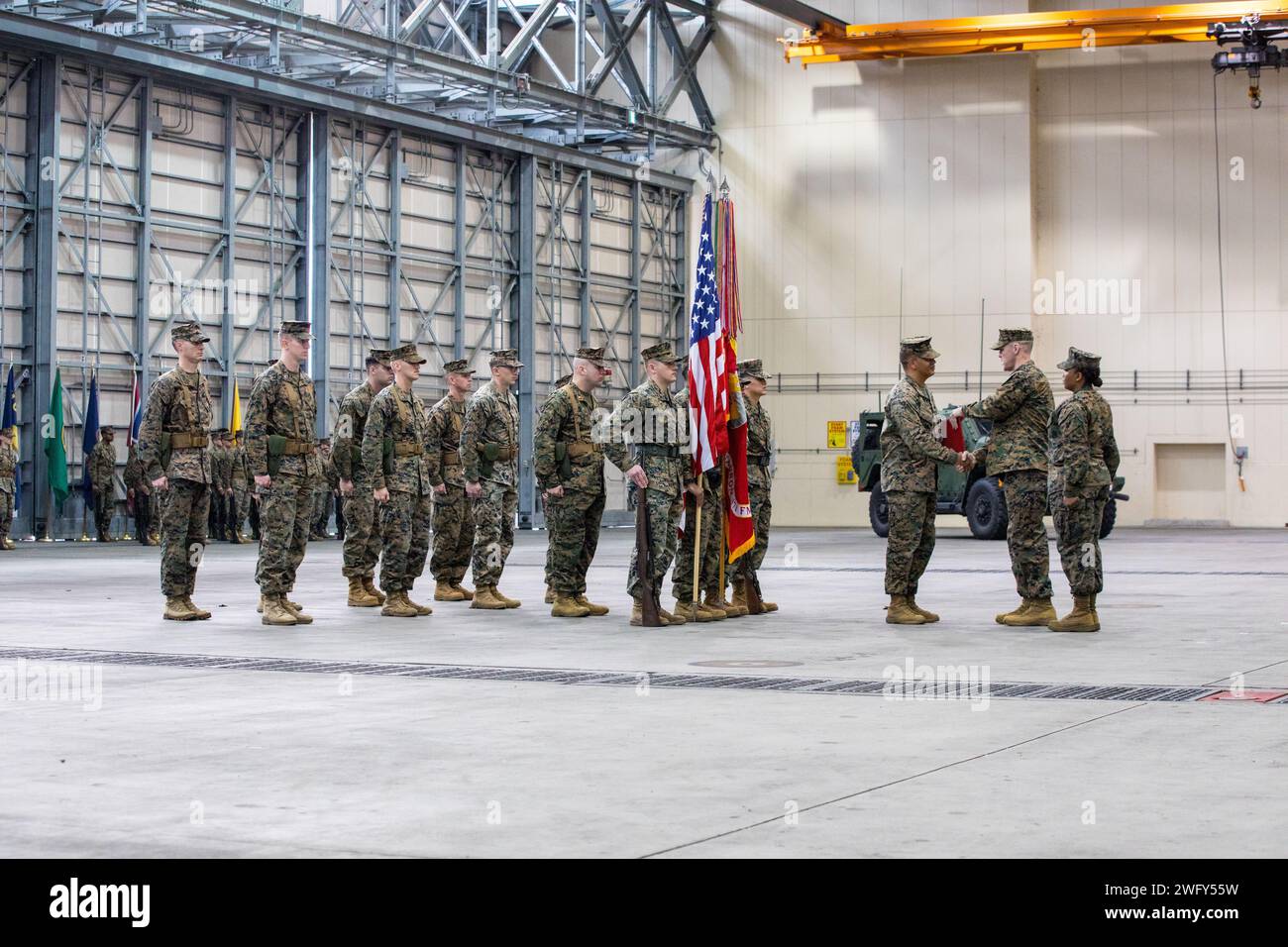U.S. Marine Corps Lt. Col. Robert Stevenson III, left, and Lt. Col. III ...