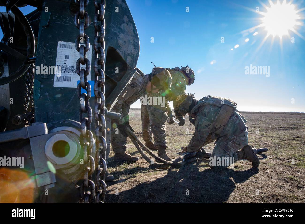 Artillery soldiers from Charlie Battery, 3rd Battalion, 320th Field ...