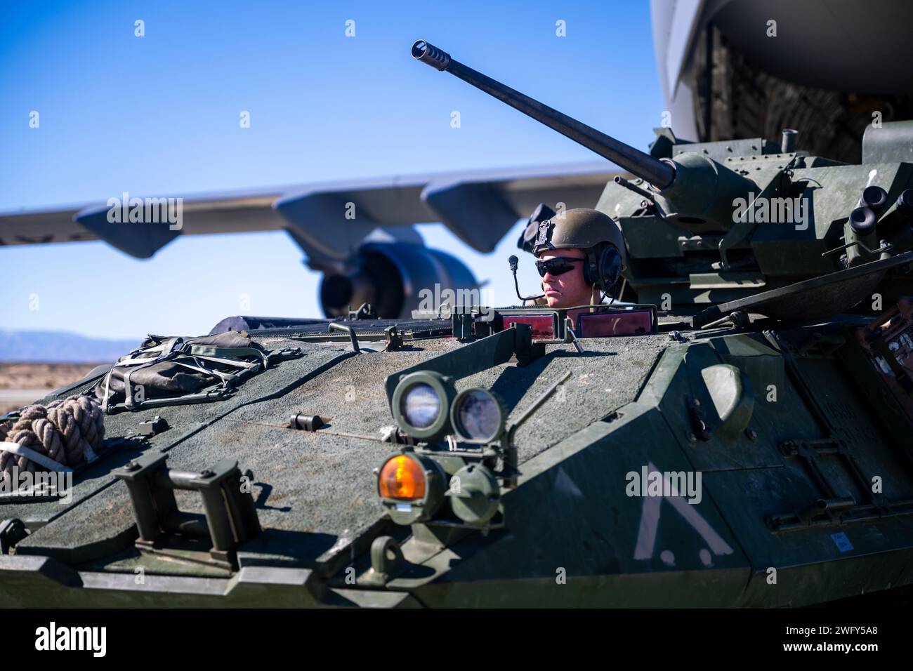 U.S. Marine assigned to the 3rd Light Armored Reconnaissance Battalion ...