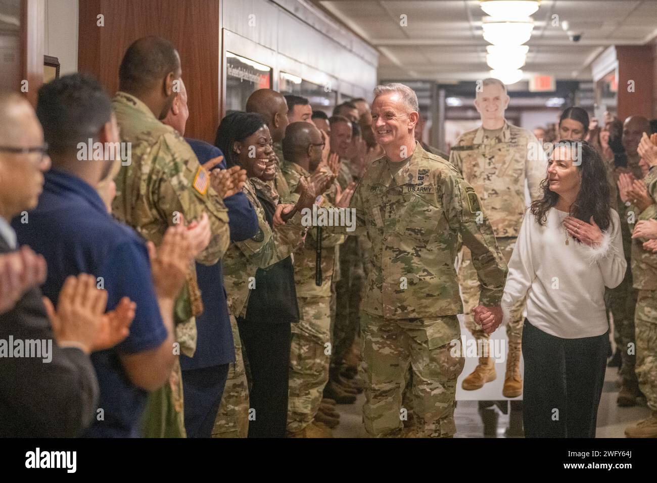 57th Director of the Army Staff Lt. Gen. Walter E. Piatt departs the ...