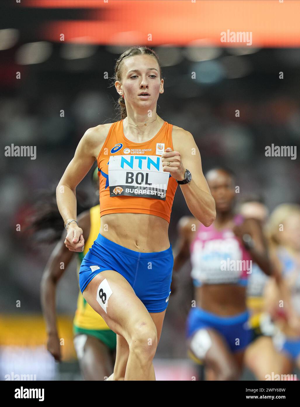 Femke BOL participating in the 400 meters hurdles at the World ...