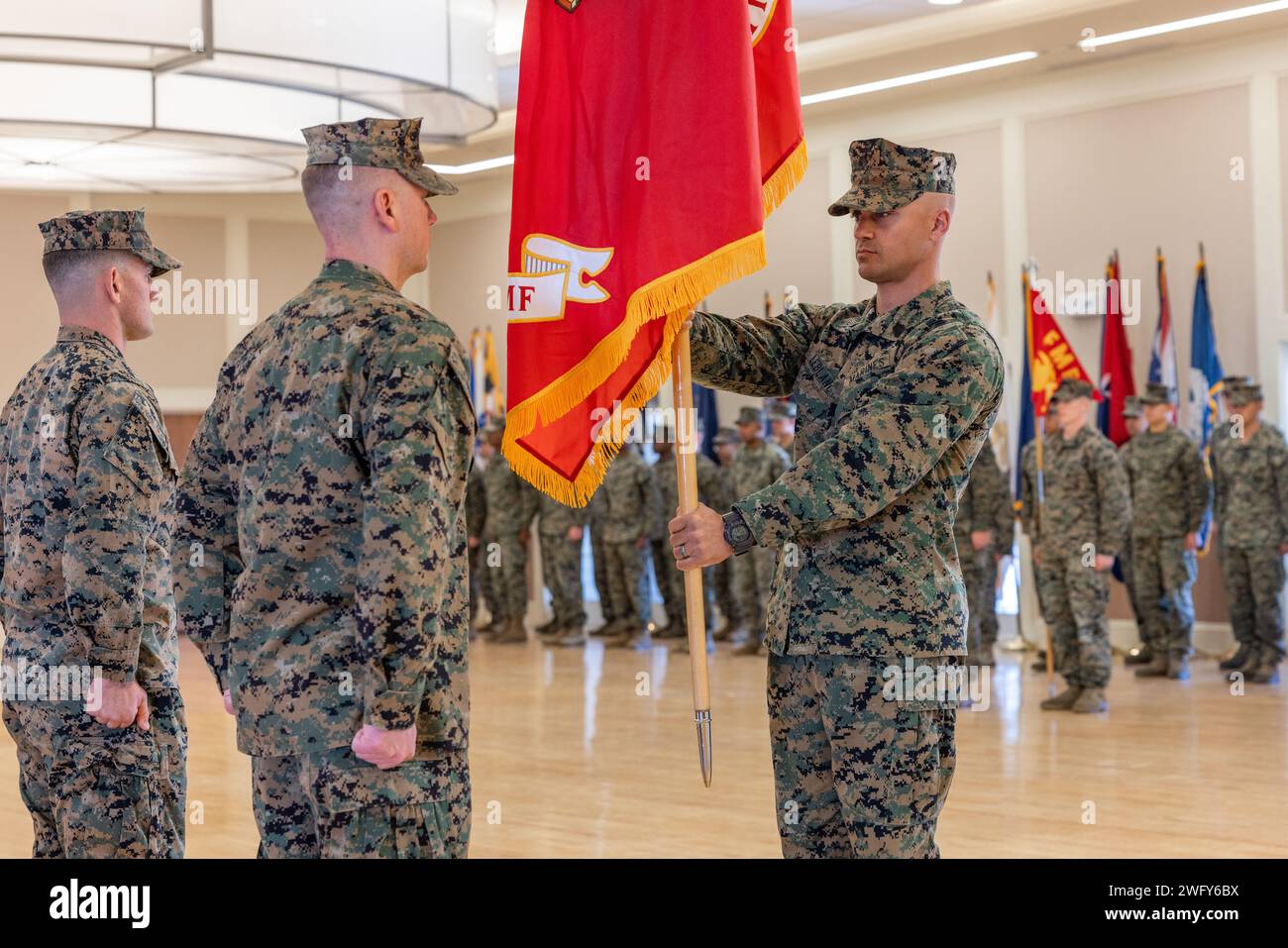 U.S. Marine Corps Sgt. Maj. Joshua Leblanc, the sergeant major of 3rd ...