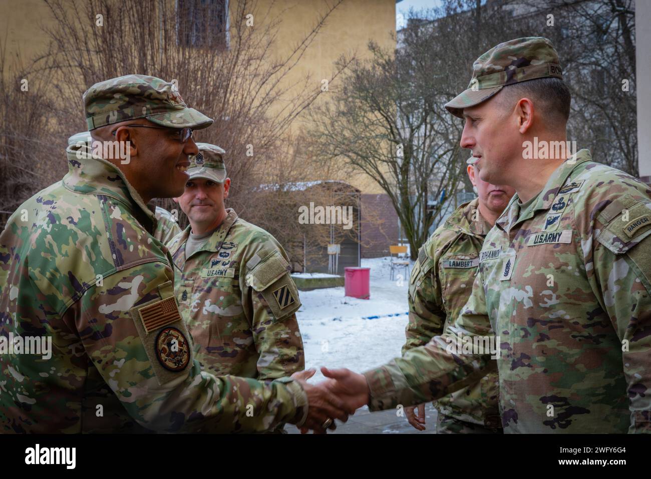 Chairman of the Joint Chiefs of Staff Gen. CQ Brown, Jr. greets U.S ...
