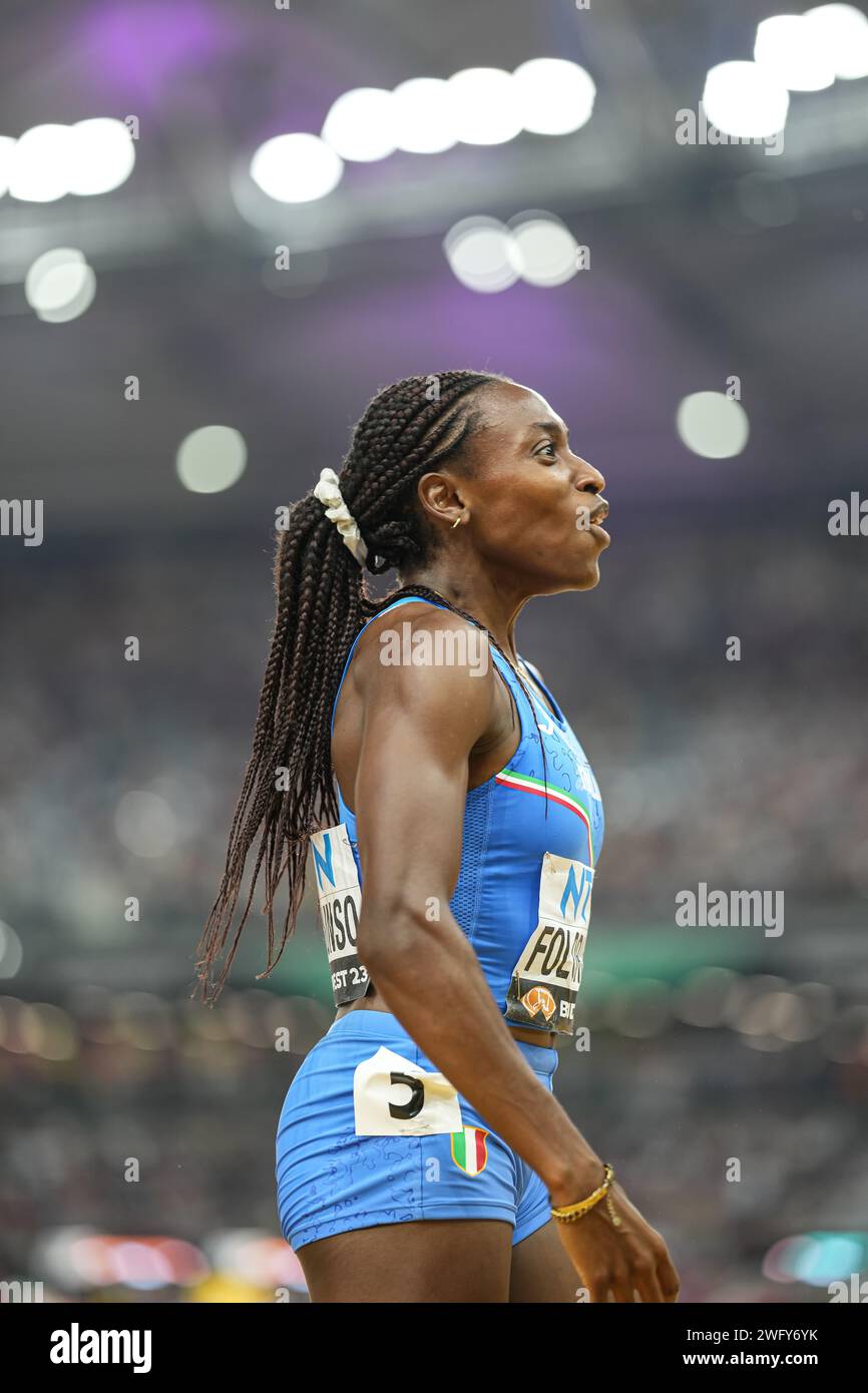 Ayomide FOLORUNSO participating in the 400 meters hurdles at the World ...
