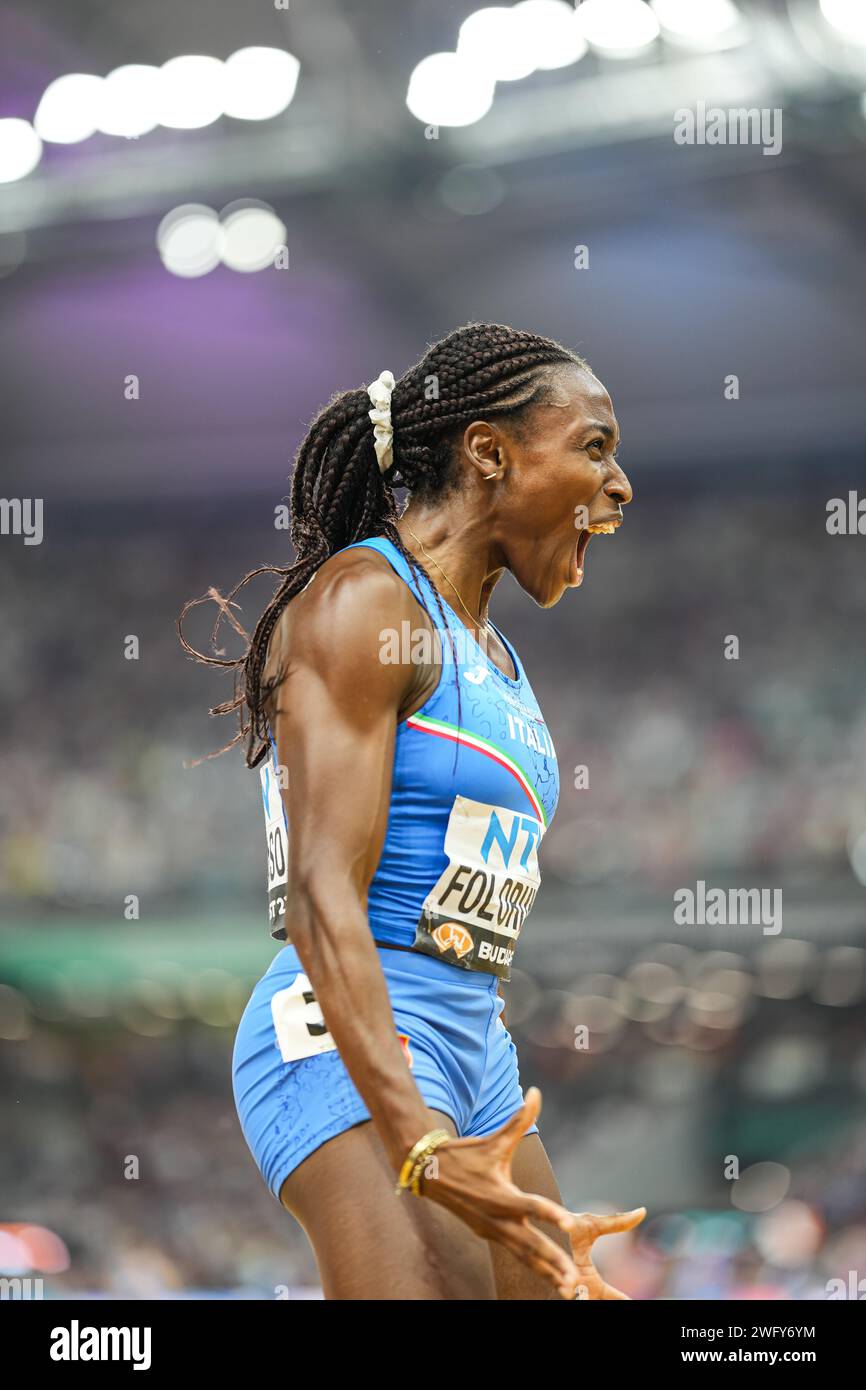 Ayomide FOLORUNSO participating in the 400 meters hurdles at the World ...